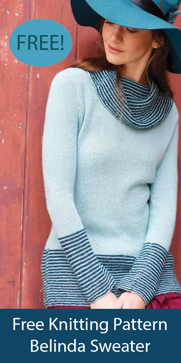 Cowl Neck Sweater Knitting Patterns- In the Loop Knitting