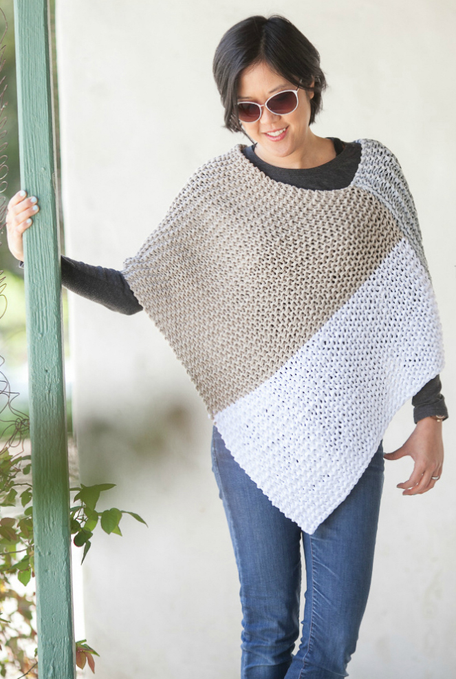Knit Simple Poncho Pattern Knit Simple Poncho Pattern